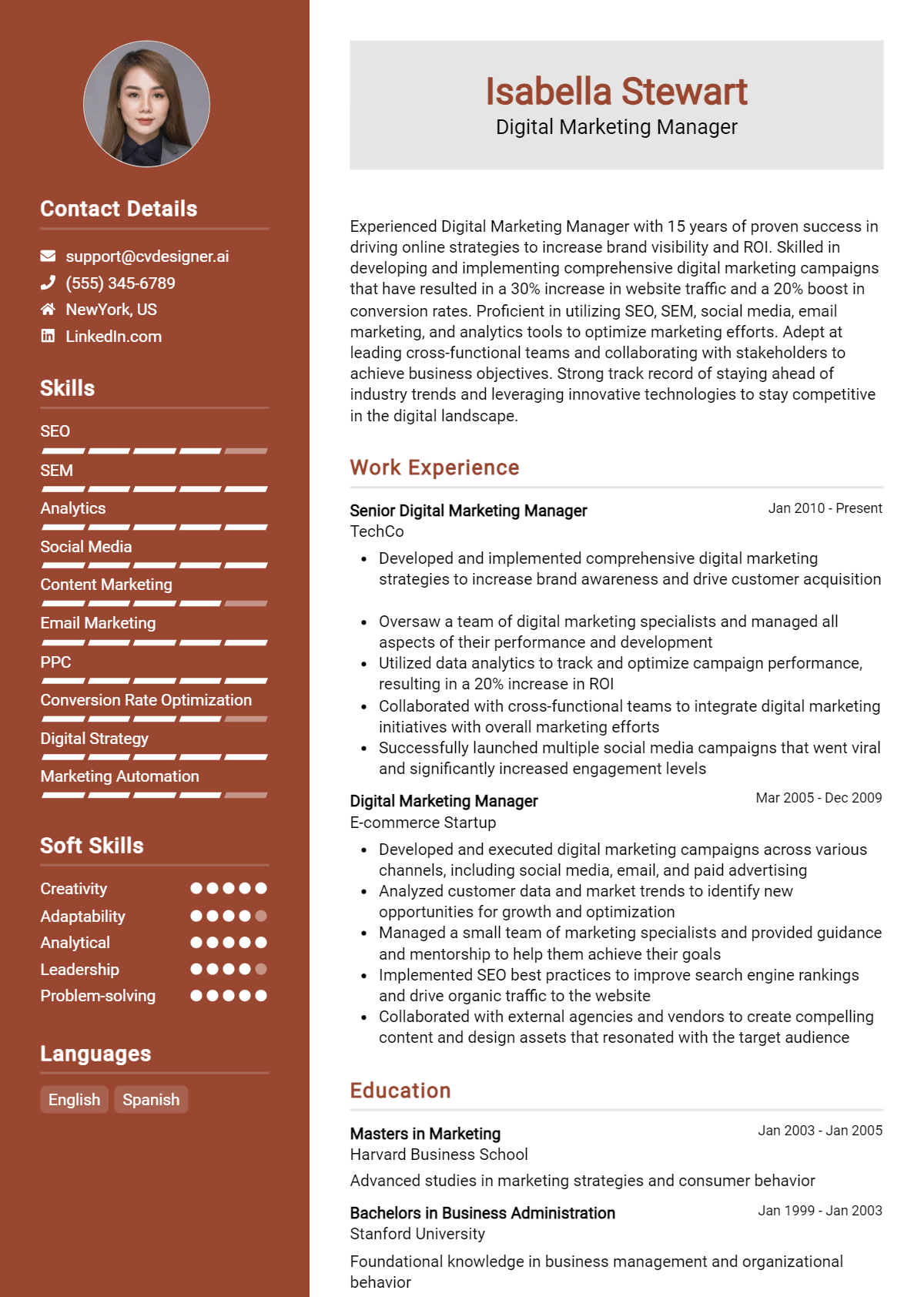 14 Digital Marketing Manager Resume Examples for 2025: Tips to Stand ... 14 Digital Marketing Manager Resume Examples for 2025: Tips to Stand ...