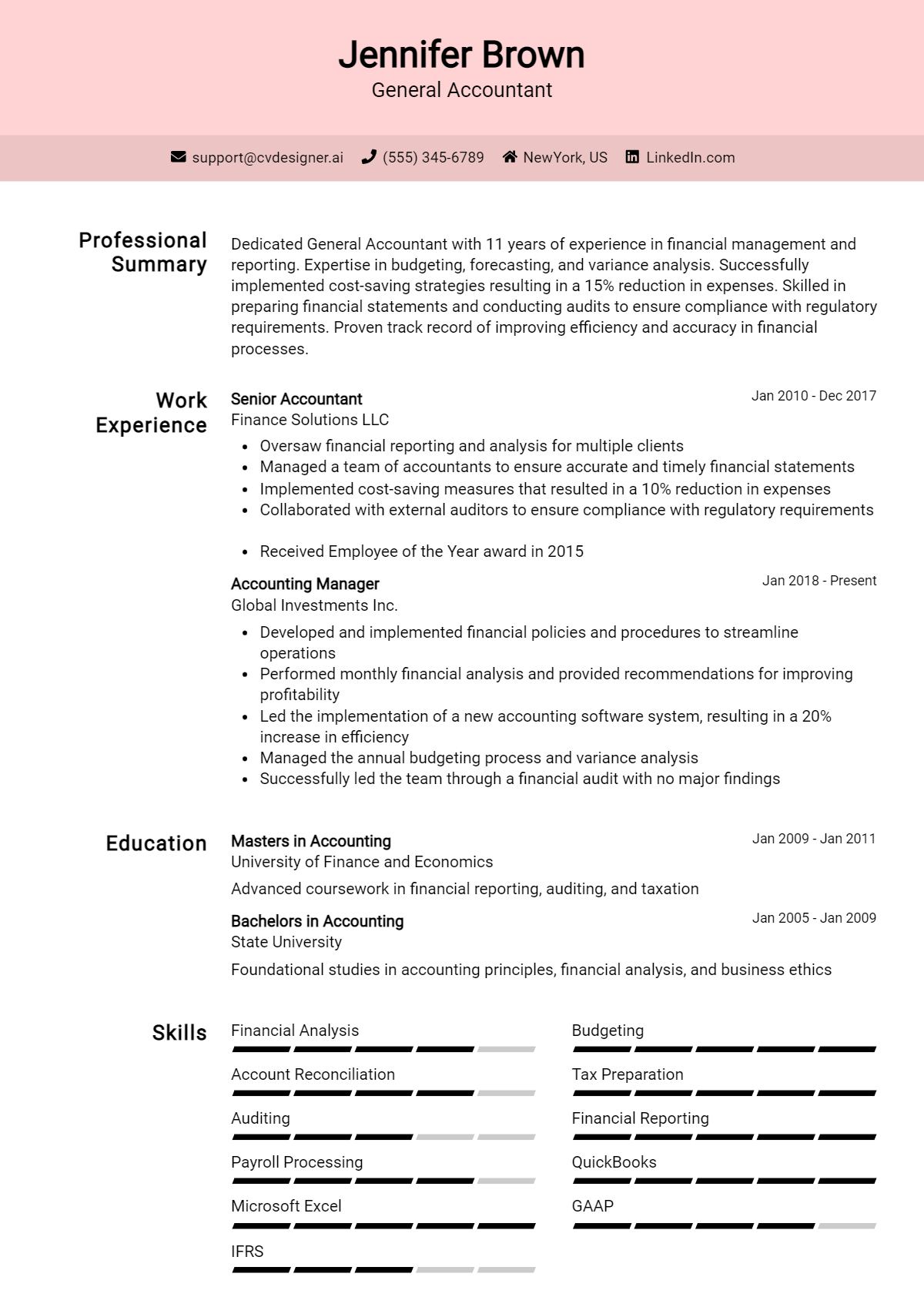 17 Investment Accountant Resume Examples And Templates For 2024