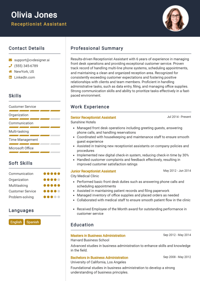 7 Corporate Receptionist Resume Examples For 2024: Strategies 