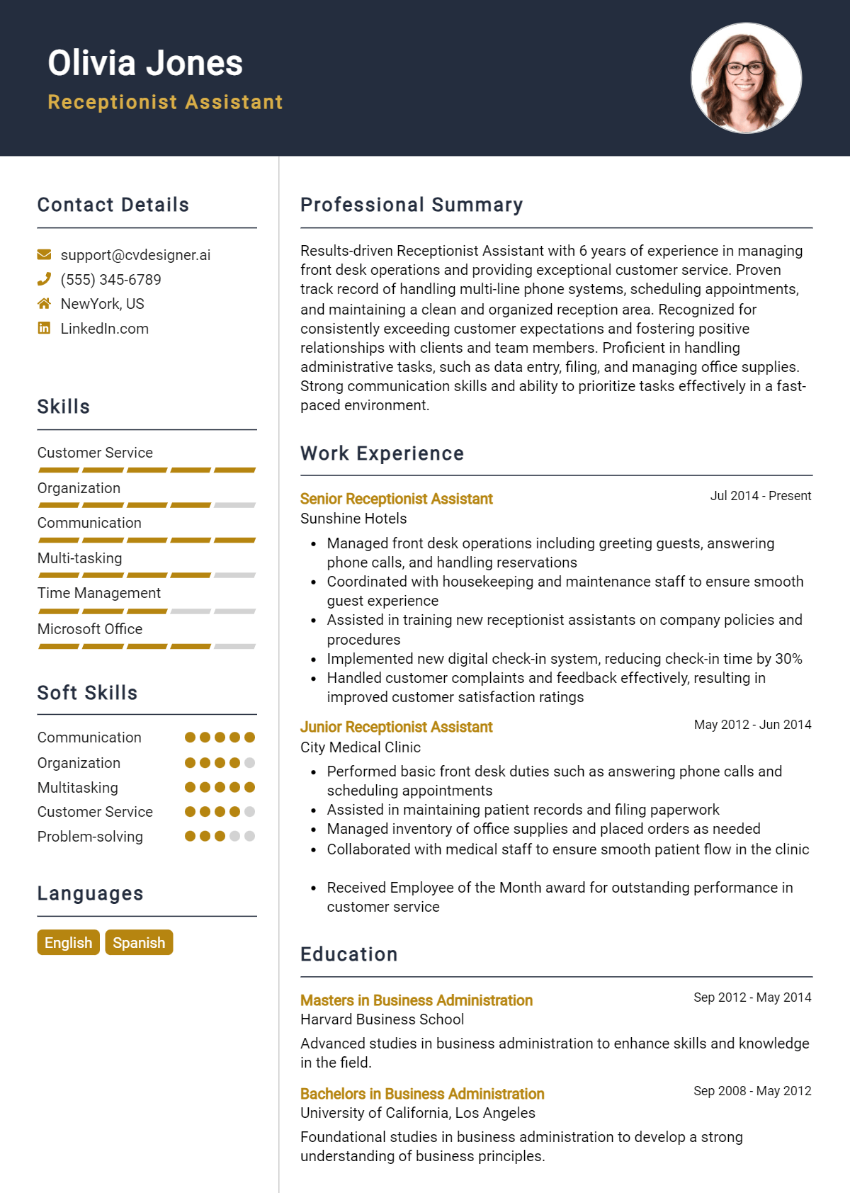 7 Corporate Receptionist Resume Examples For 2024: Strategies