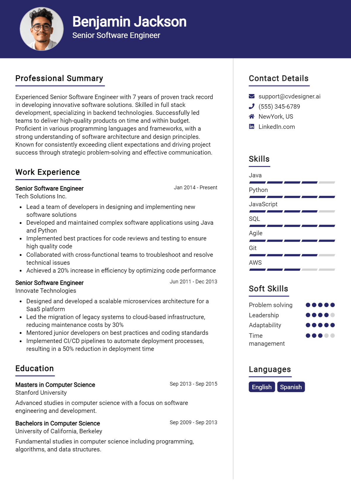 28 Software Engineer CV Examples & Guide for 2024 - CVDesigner.ai 28 Software Engineer CV Examples & Guide for 2024 - CVDesigner.ai