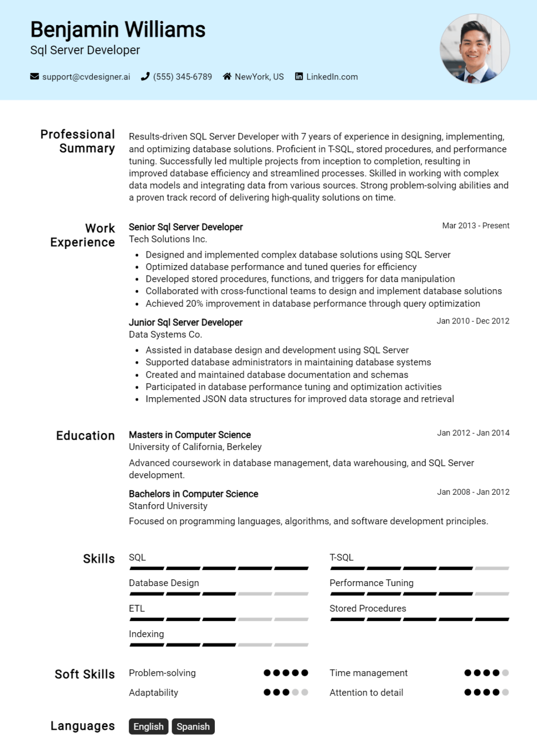 5 Sql Server Developer Resume Examples For 2024: Expert Tips