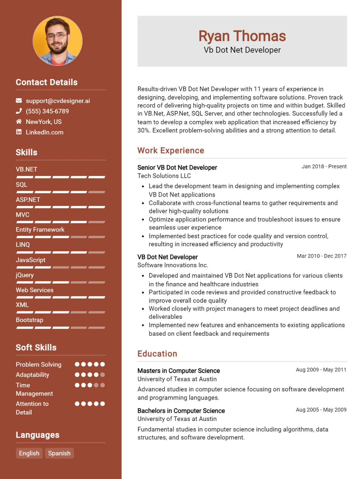 VB Dot Net Developer CV Example For 2024: Free Downloadable Templates ... VB Dot Net Developer CV Example For 2024: Free Downloadable Templates ...