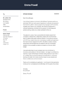 Software Developer Cover Letter Examples and Templates for 2024 ...